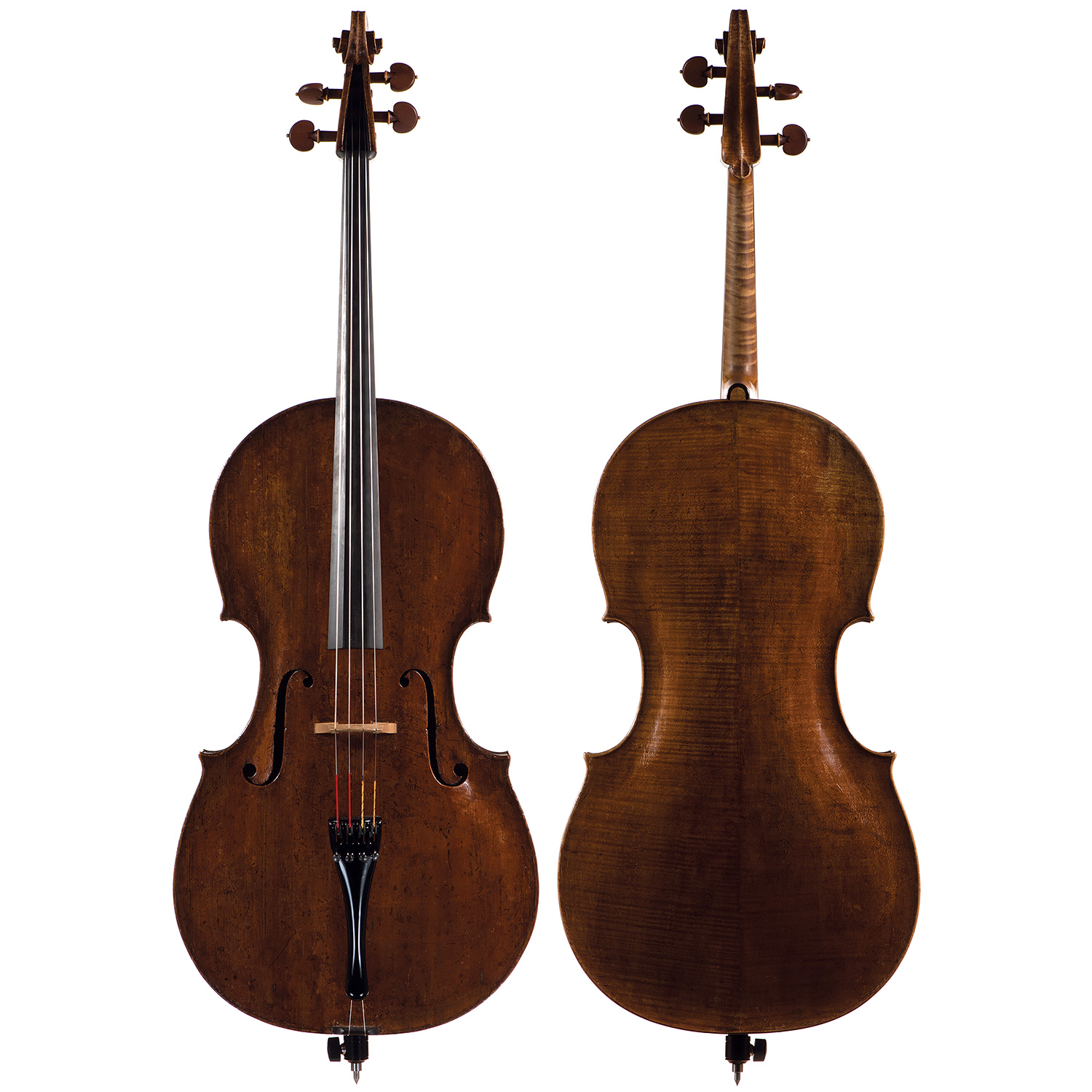 Thomas Smith cello labeled "Peter Wamsley,1750" | Carriage House Violins